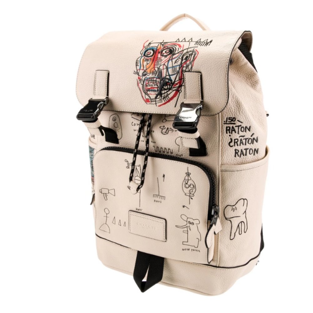 Coach X Jean-Michel Basquiat Track Backpack In Ivory - Gem
